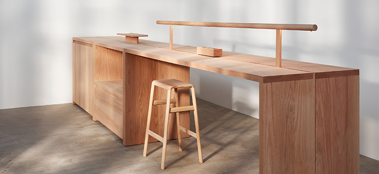 ILE by Foster + Partners Industrial Design and Benchmark in red oak