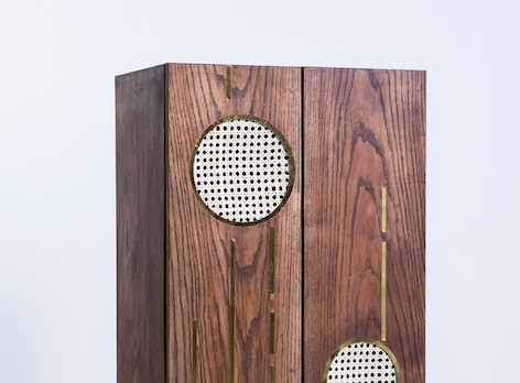 HaWA | Red Oak | AHEC | Moon Cabinet