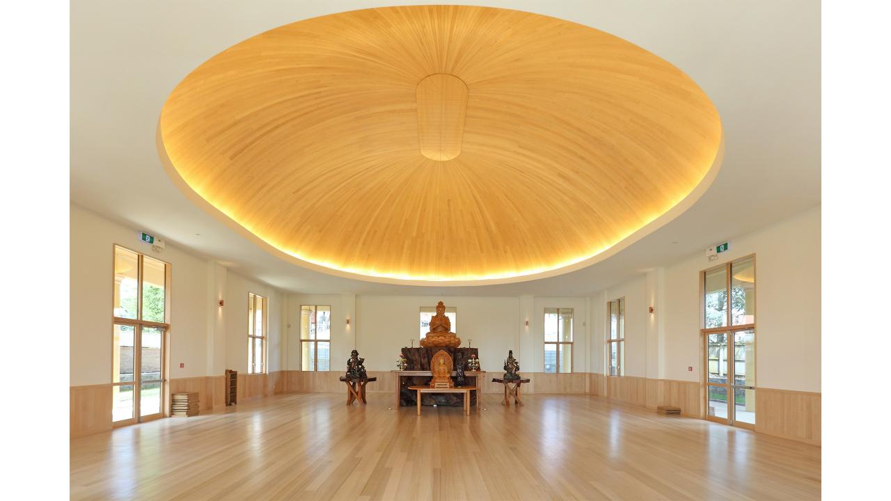 Temple domed ceiling panels | American Hardwood Export Council